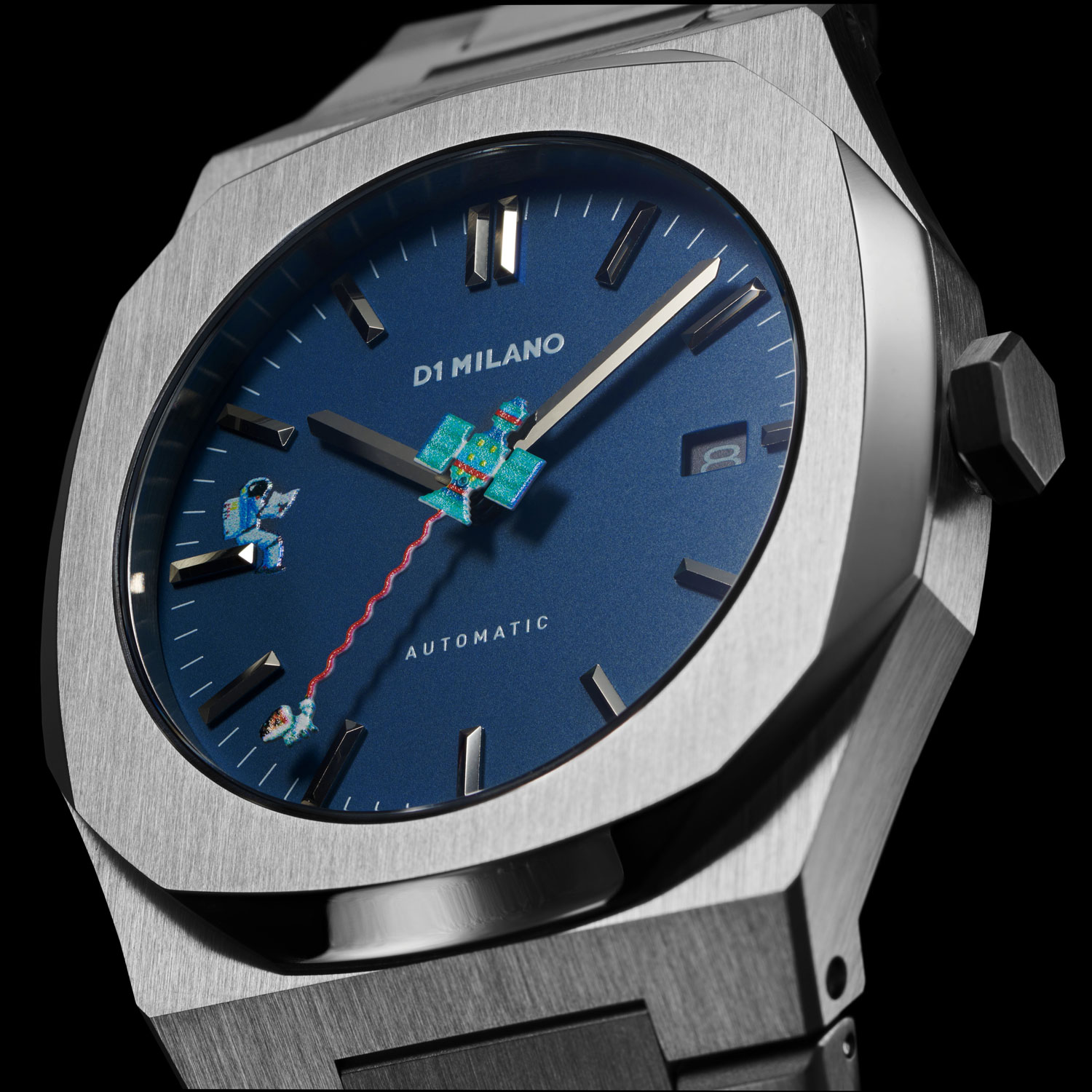 D1 Milano Automatic Bracelet Retro Blue ATBJ14 Watch